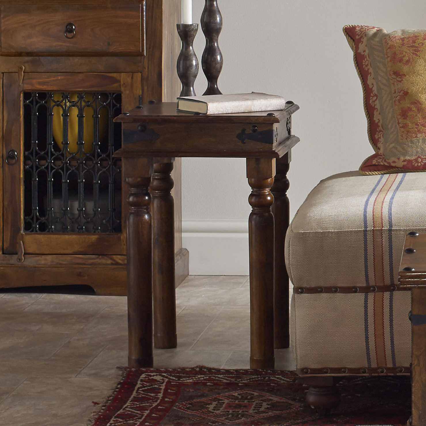 Union Rustic Jali Indian Solid Wood End Table & Reviews | Wayfair.co.uk