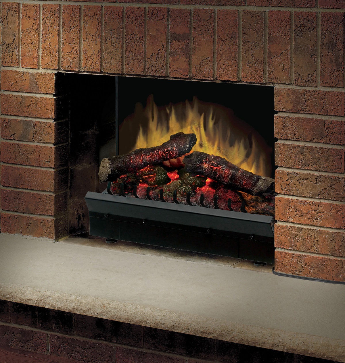 DimplexPro Dimplex 23-in Plug-in Deluxe Electric Fireplace Log Set ...