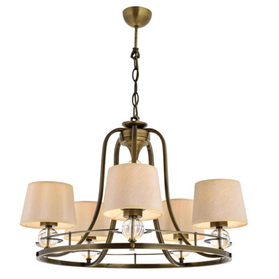 Mercer41 Demps 5 - Light Waggon Wheel Chandelier | Wayfair.co.uk