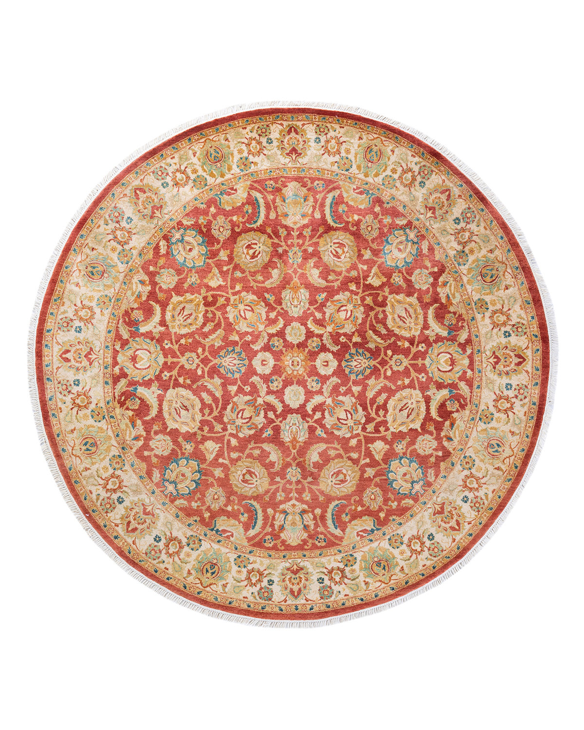 The Twillery Co.® One-of-a-Kind Hayner Hand-Knotted 6'1" Round Wool ...