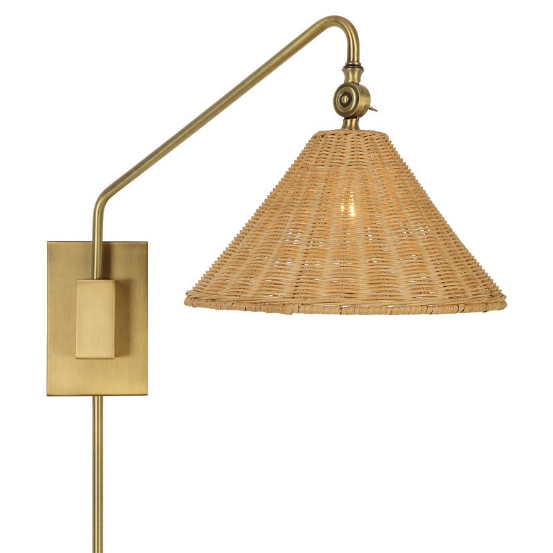 Birch Lane™ Vonetta Steel Plug-in Swing Arm Sconce | Wayfair