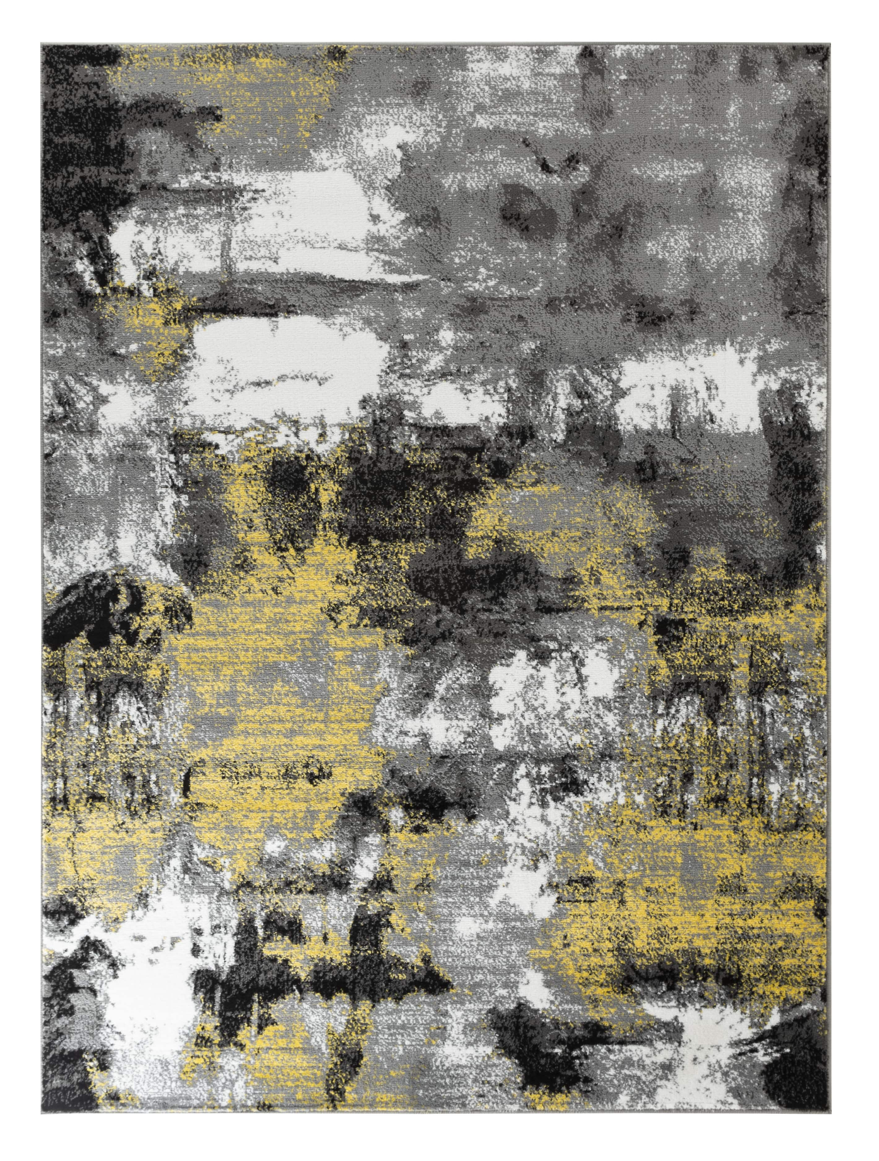 17 Stories Henegar Gray/Yellow Rug & Reviews | Wayfair