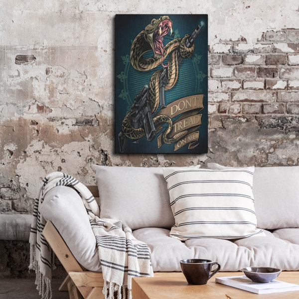 Trinx 'Snake and Rifle T-Shirt Template' by Flyland Designs, Metal Wall ...