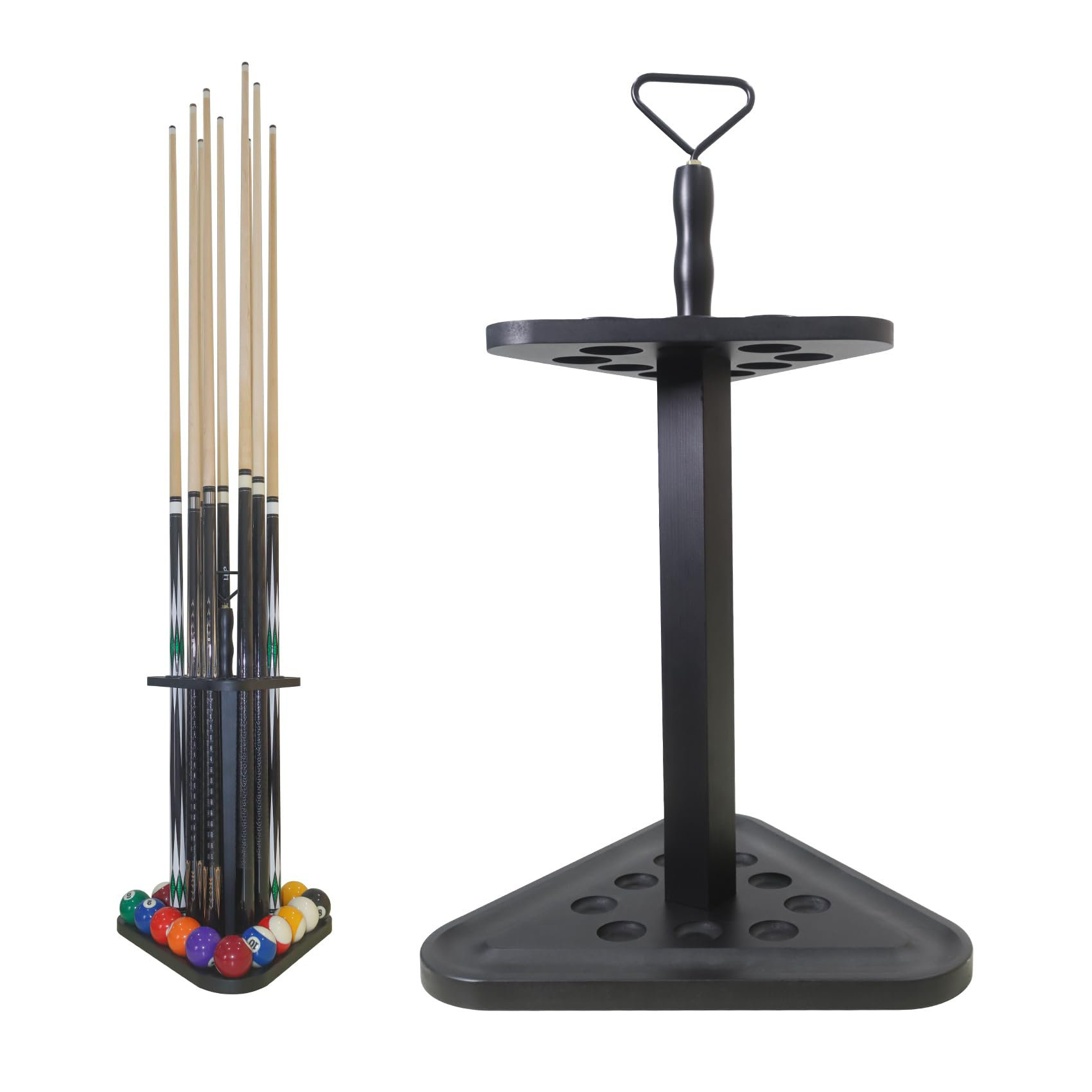 LEERWEI Pool Stick Holder Billiards Cue Rack, Pool Cue Floor Stand ...