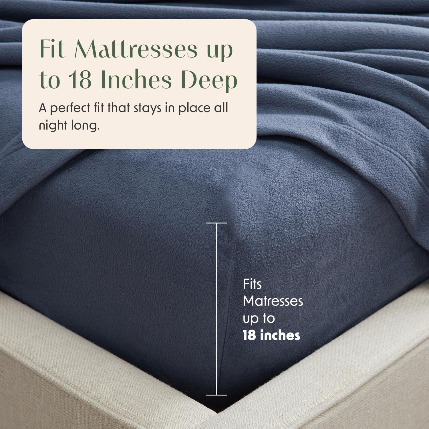 ChooChoo Fleece Sheets Set With Deep Pockets | Ultra Soft Micro Fleece ...