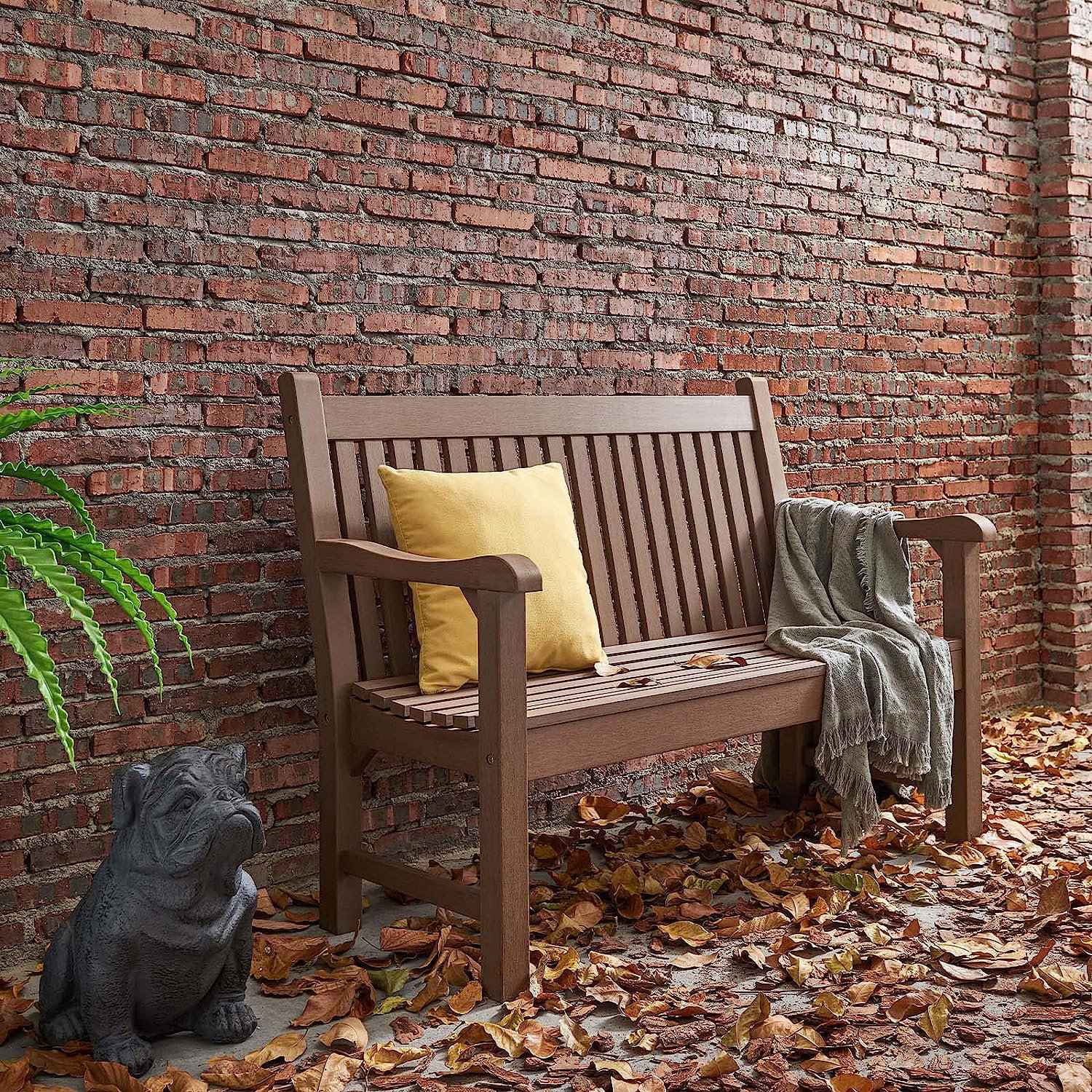 Wildon Home® All-Weather Outdoor Bench That Never Rot And Fade, Suit ...
