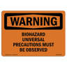SignMission Biohazard Universal Precautions Sign | Wayfair