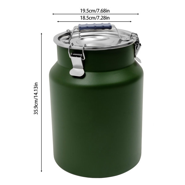 Ivy Bronx 12L/3.17Gal Rice Storage Container Stainless Steel Food ...