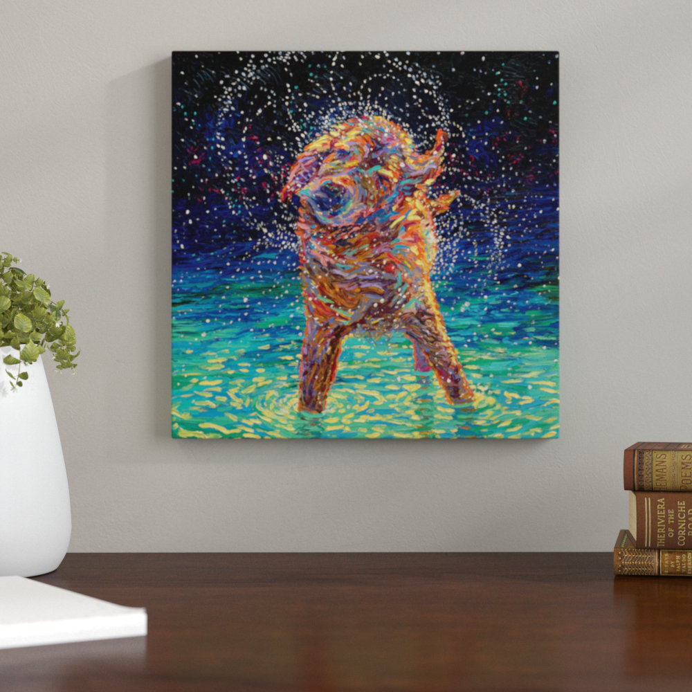 Archie & Oscar™ Moonlight Swim On Canvas by Iris Scott Print & Reviews ...