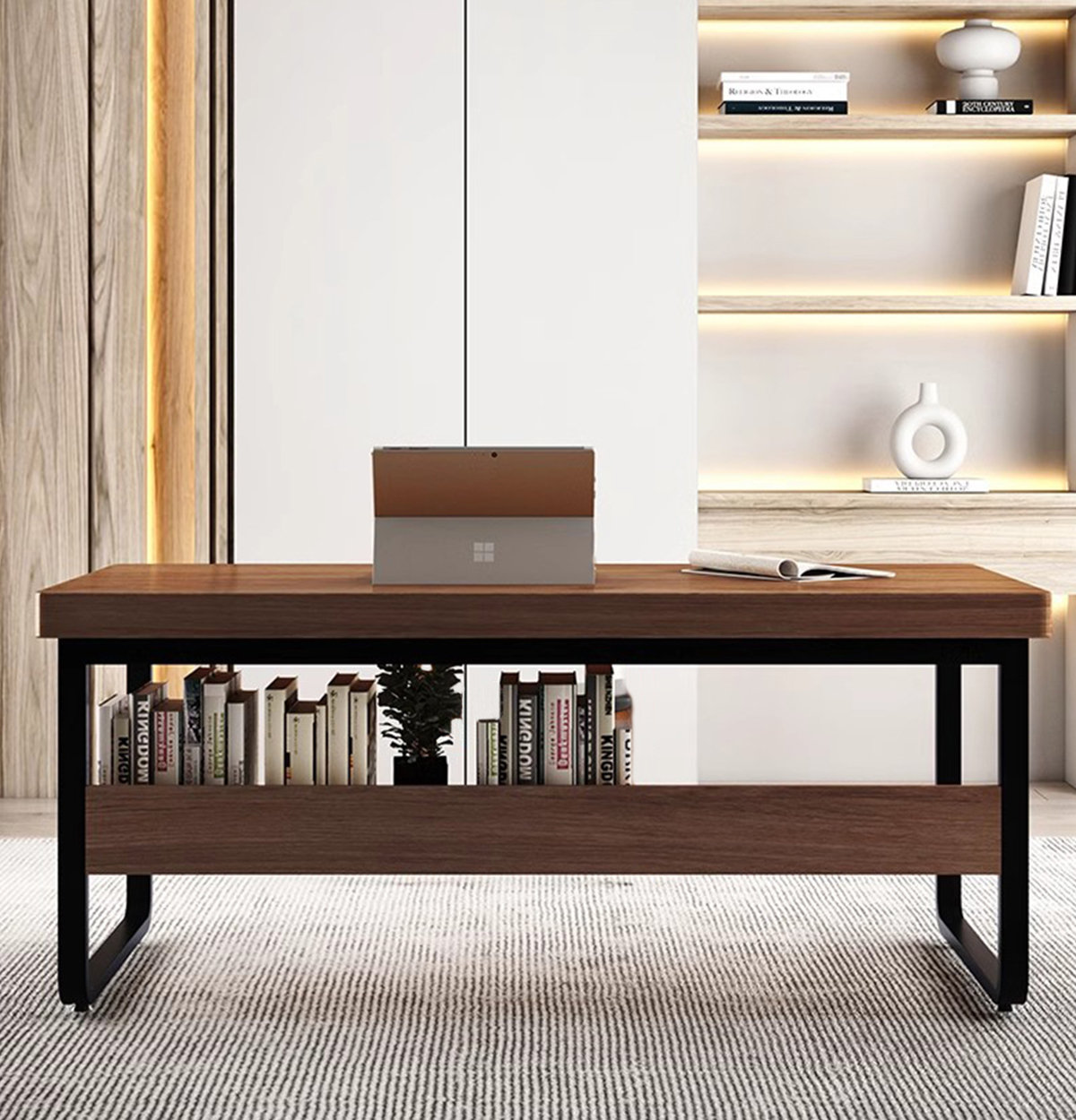 Stella Trek Solid Wood Desktop Computer Desk Desk Living Room Bedroom ...