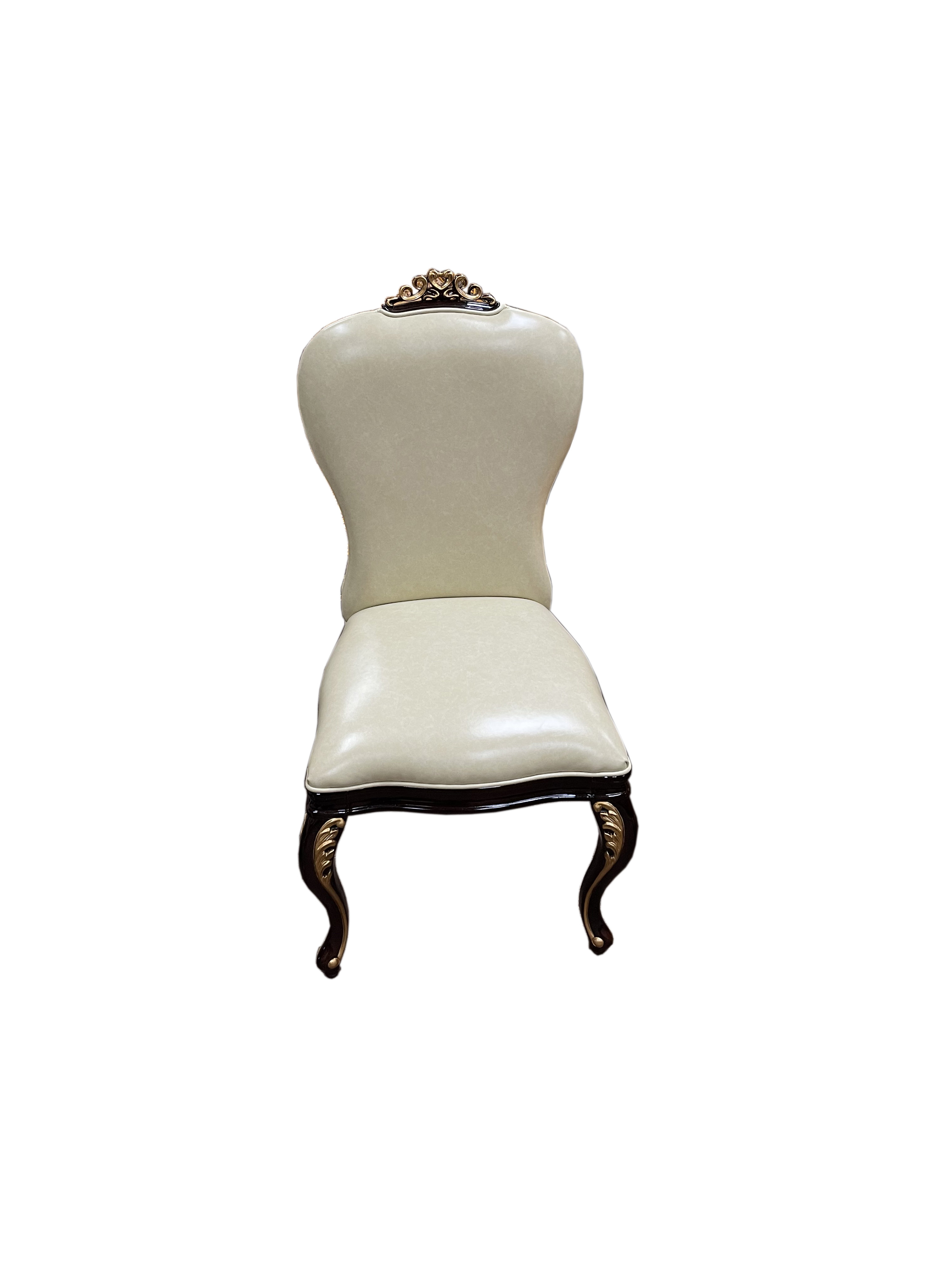 Infinity Furniture Import Athena Leather King Louis Back Side Chair in ...