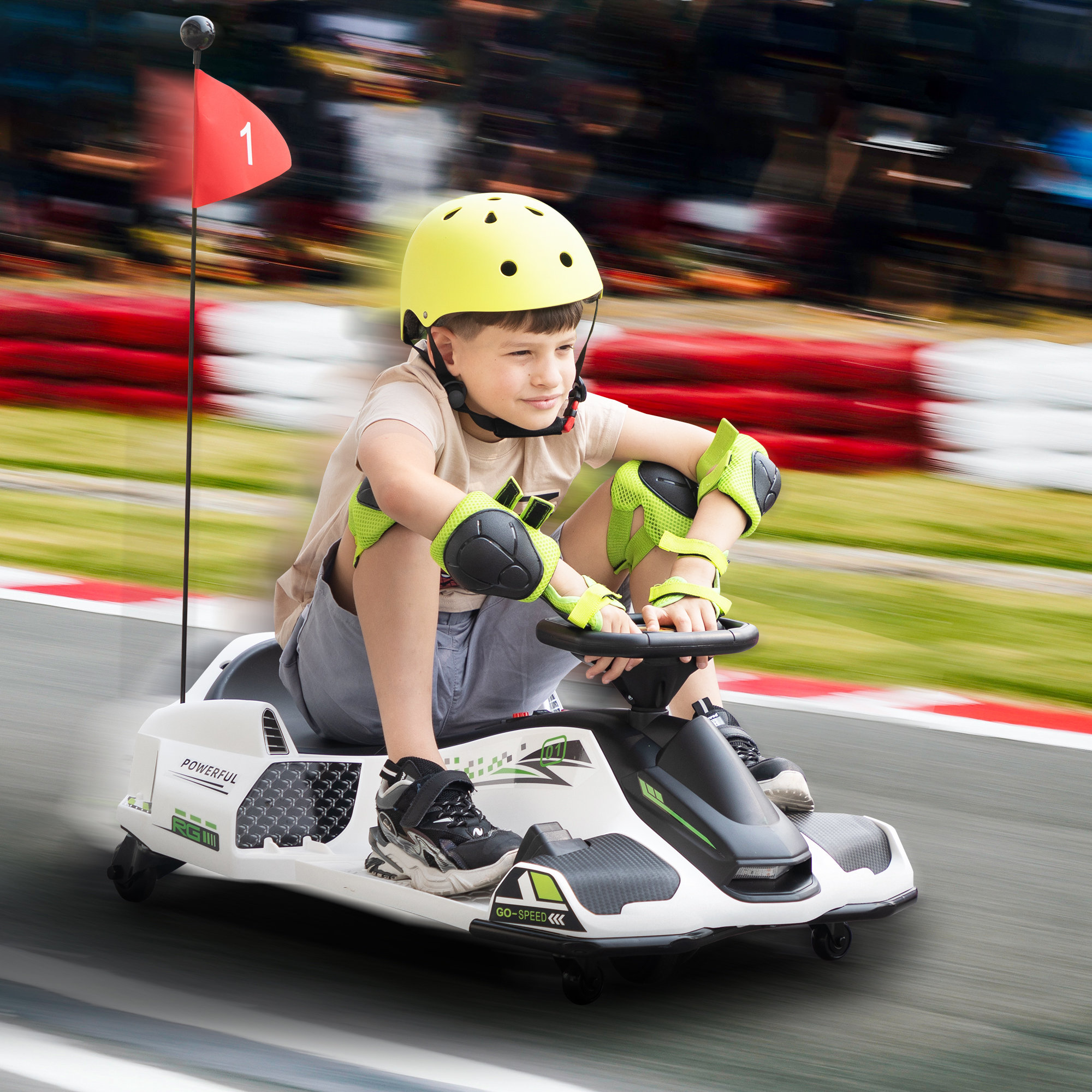 TOBBI_TOYS 12 Volt 1 Seater All-Terrain Vehicles Battery Powered Ride ...