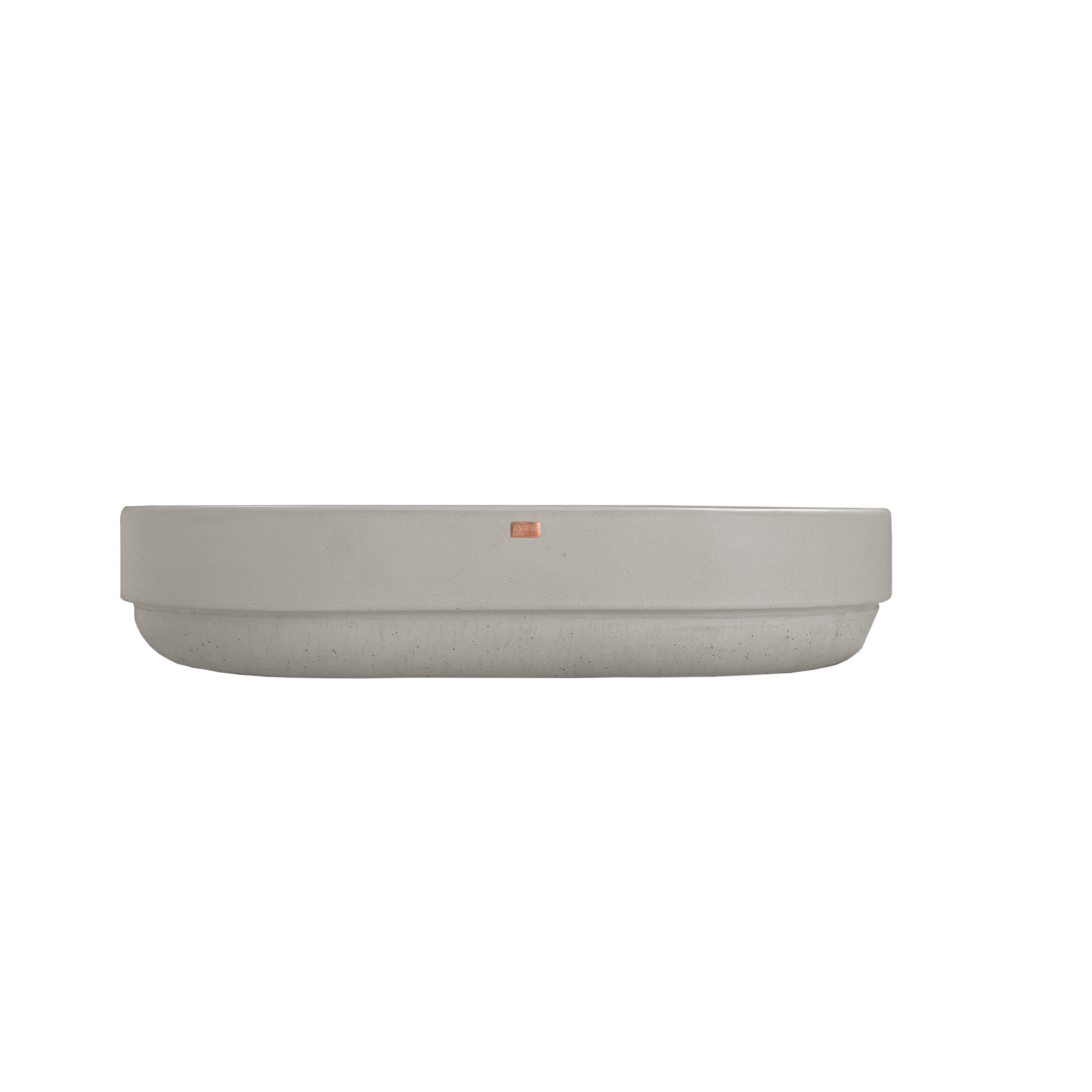 Konkretus Fladd 14.5'' Concrete Oval Bathroom Sink | Wayfair