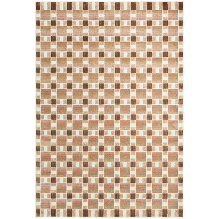 Ebern Designs Capodilupo Rust Modern Indoor Rug & Reviews | Wayfair