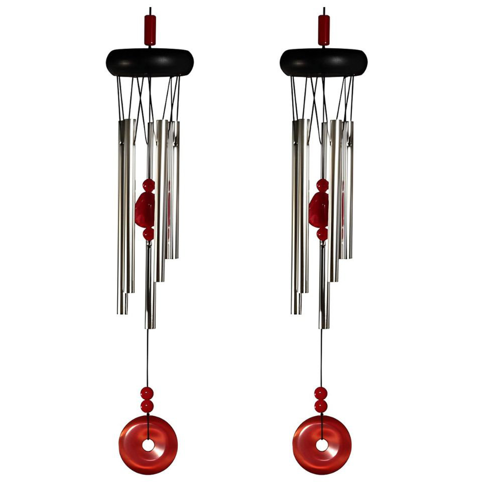 Breakwater Bay 2-PC Gift Set ICE ARMOR 20" Long Wooden Top Geode Wind ...