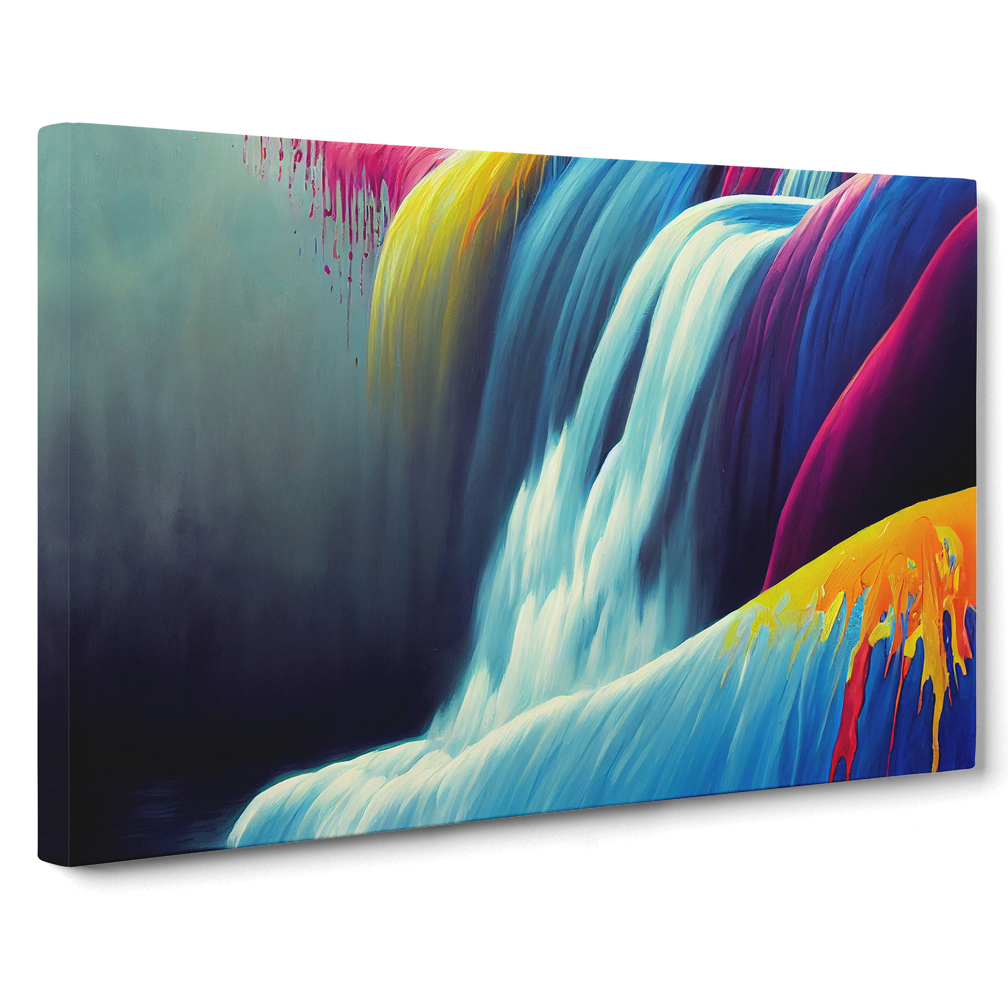 Metro Lane Dripping Waterfall Vol.6 - Wrapped Canvas Graphic Art ...
