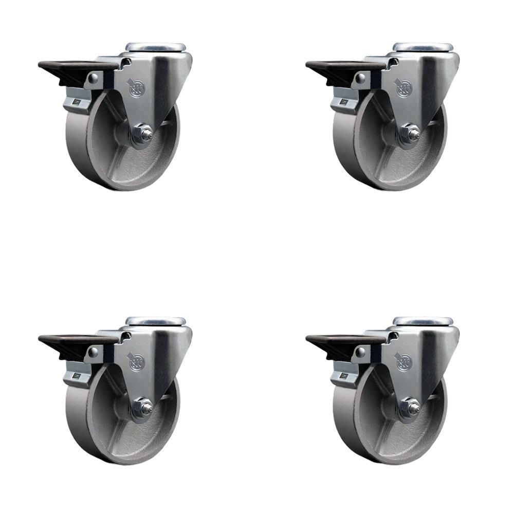 Service Caster Swivel Bolt Hole Casters | Wayfair
