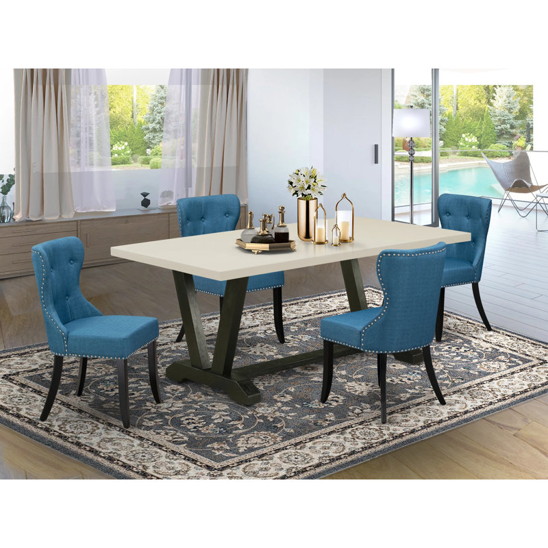 Red Barrel Studio® 5 - Piece Trestle Dining Set | Wayfair