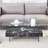 Wrought Studio Two-Tier Coffee Table - Clear Tempered Glass Marble ...