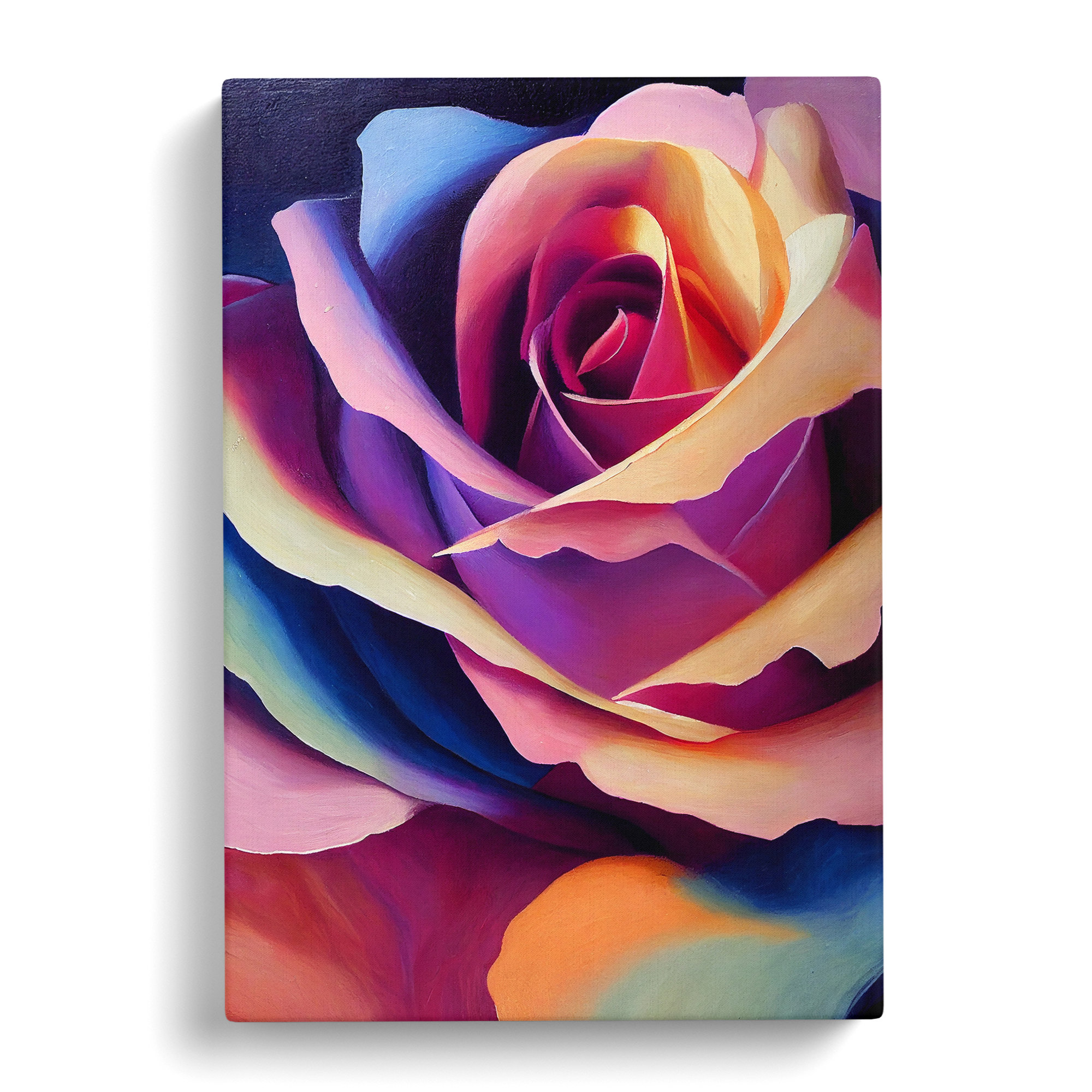 Marlow Home Co. Gaier Rose Flower Painting Vol.1 - Wrapped Canvas ...