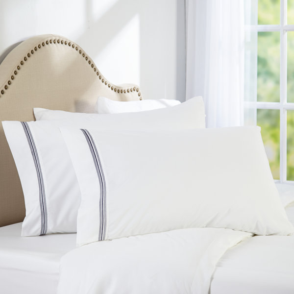 Clara Clark Microfiber Percale Striped Sheet Set & Reviews - Wayfair Canada