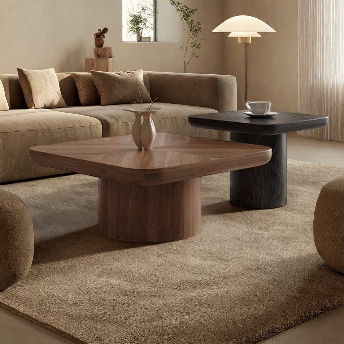 Wu's StylishVault Simple square coffee table combination | Wayfair