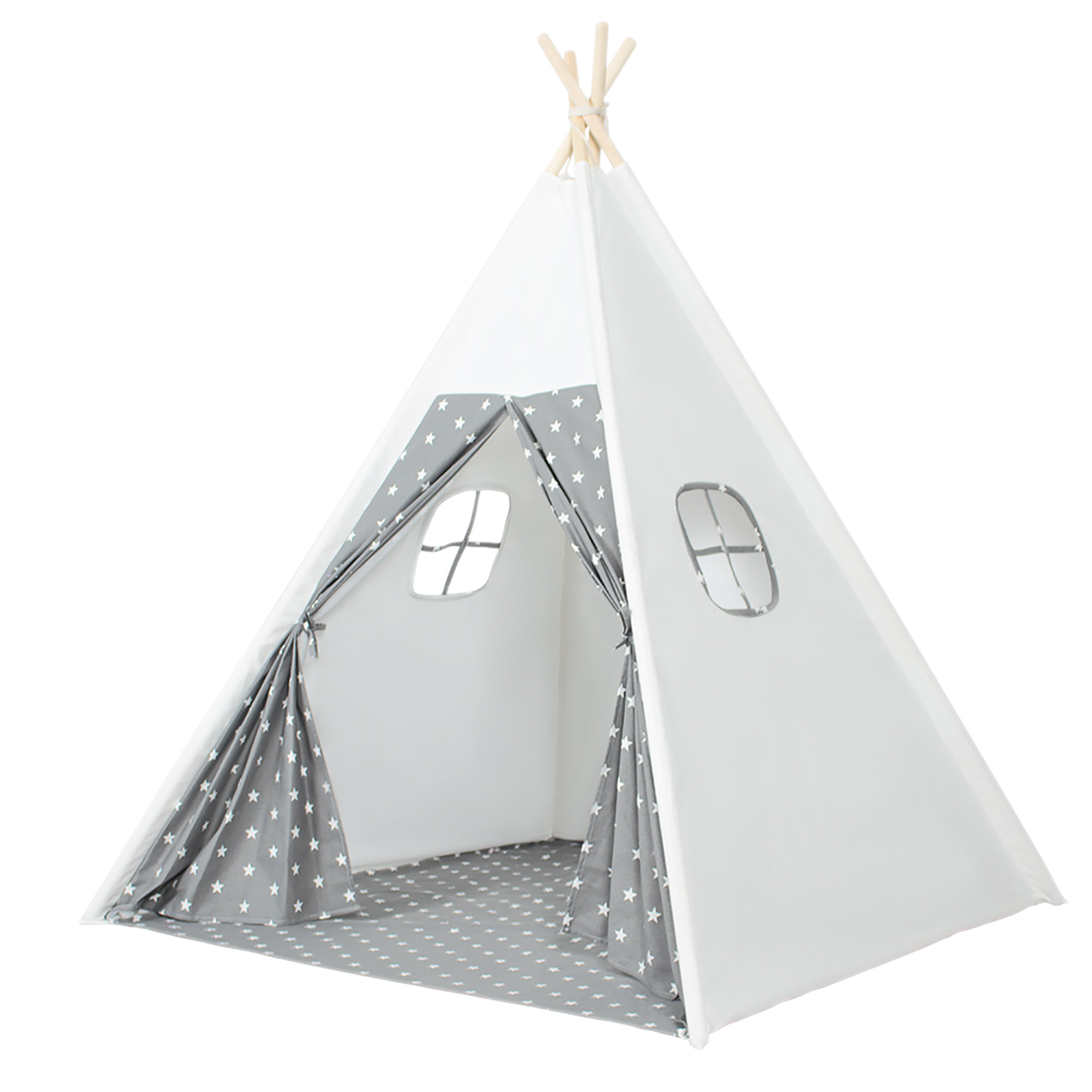 wilwolfer Indoor/Outdoor Triangular Play Tent with Carrying Bag ...