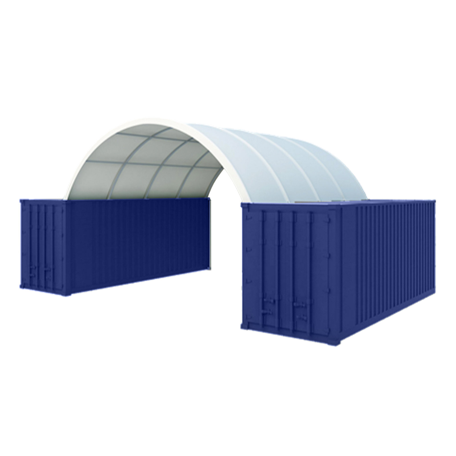 Chery Industrial 20'x20' Shipping Container Canopy Shelter 15oz PVC ...