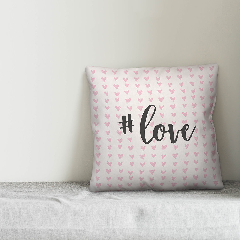 Designs Direct Creative Group Hashtag Love in Hearts Pattern Throw ...