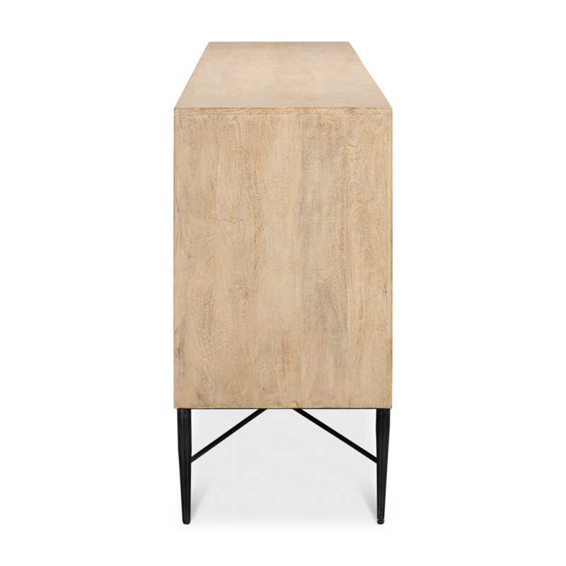 Sarreid Ltd Archie 79" Wide Mango Solid Wood Sideboard | Wayfair