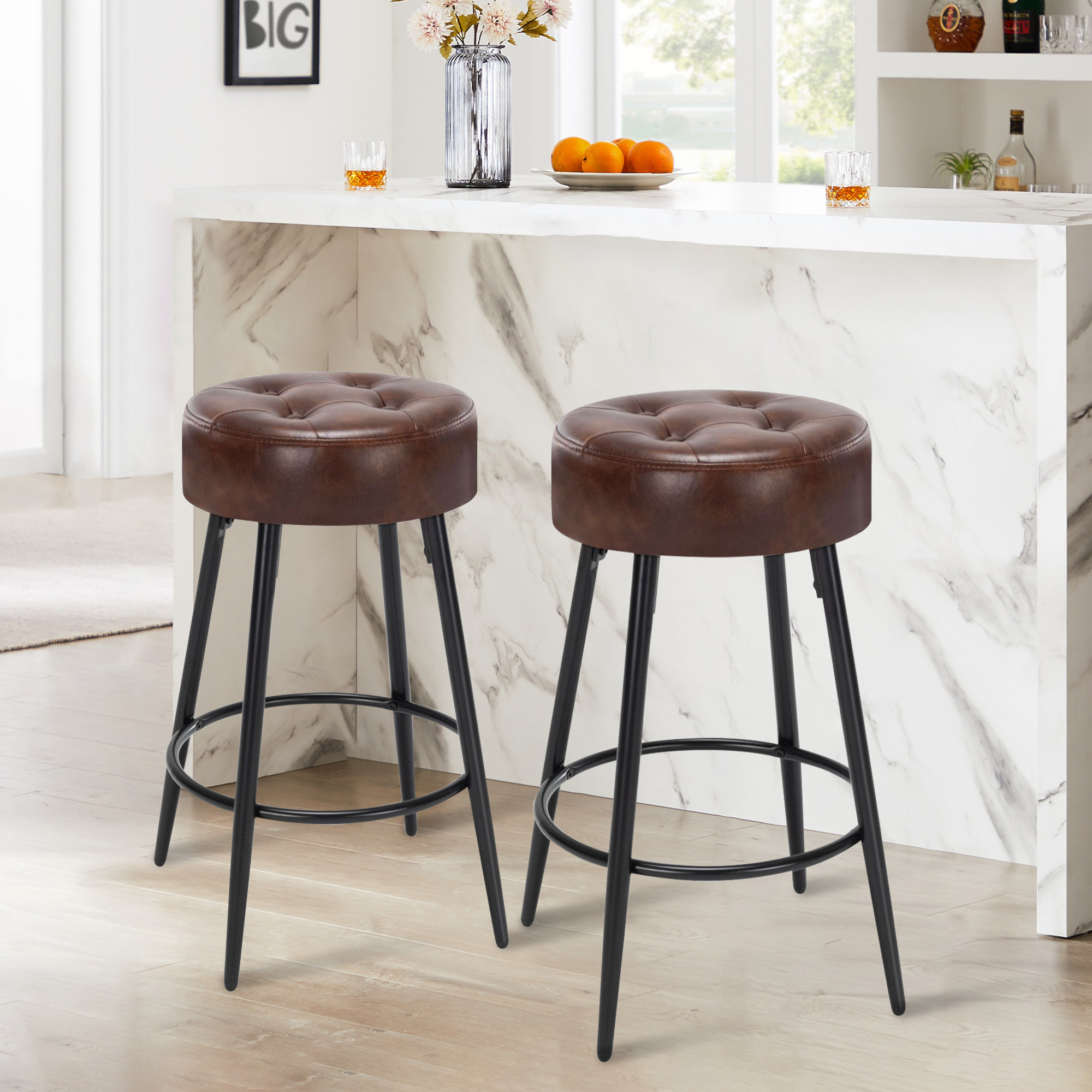 17 Stories 21.5 Short Stool | Wayfair