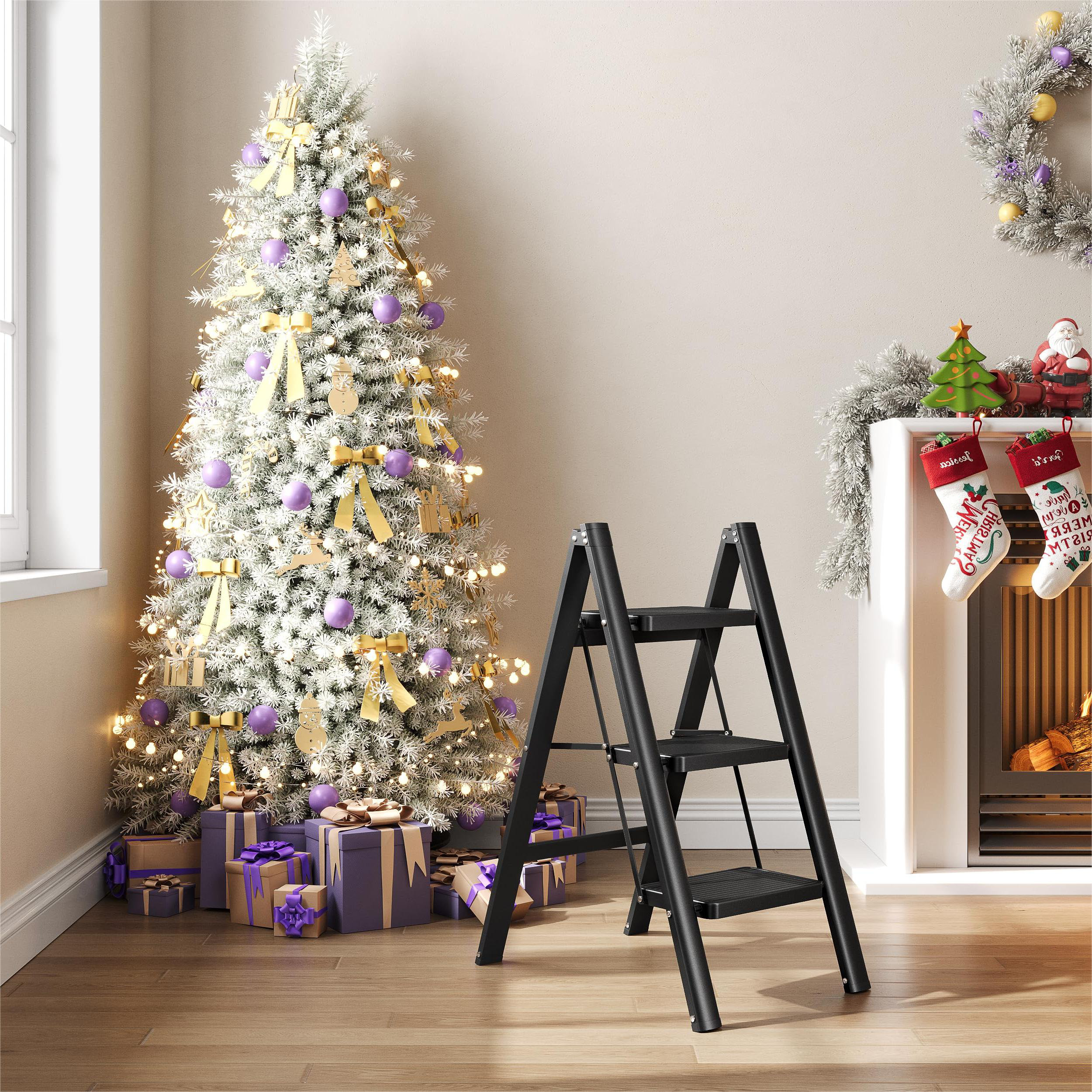 WFX Utility™ 3 - Step Steel Lightweight Folding Small Step Ladder | Wayfair