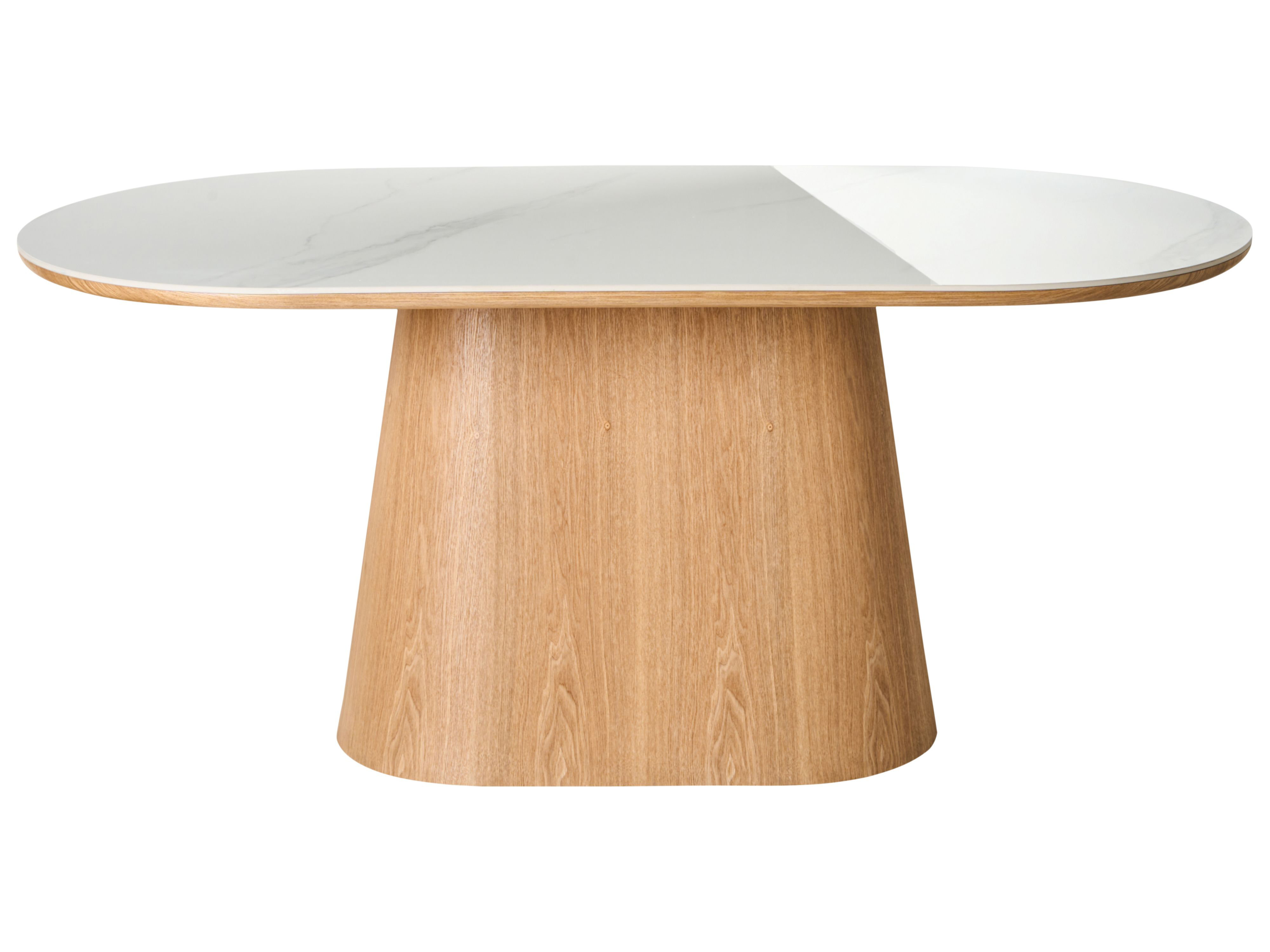 Mikado Living Dining Table LOCKHART Light Ash Wood 180 cm 90 cm ...