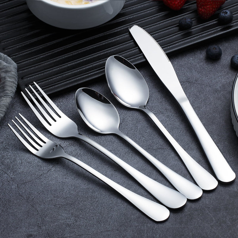 Ebern Designs Leiliany Stainless Steel Flatware Set - Service for 8 ...