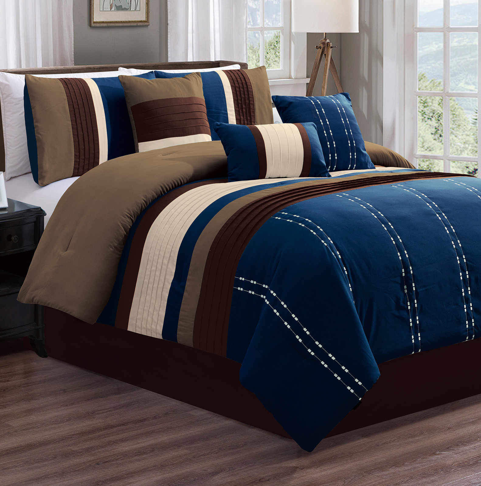 Safdie & Co. Inc. Luxury Bedding Collection Microfiber Modern ...