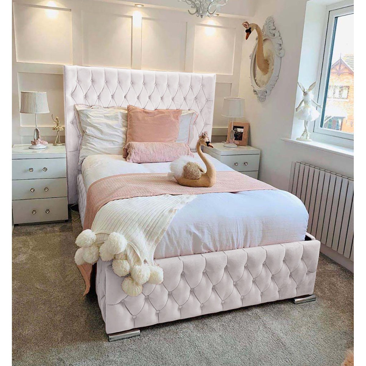 Lark Manor Buckingham Upholstered Ottoman Storage Bed | Wayfair.co.uk