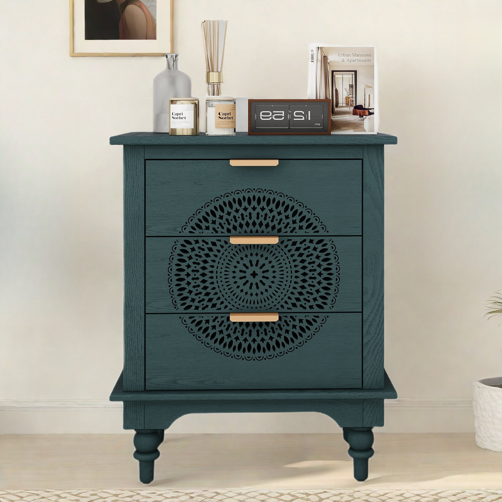 Bungalow Rose Zoeey 3 - Drawer Dresser | Wayfair