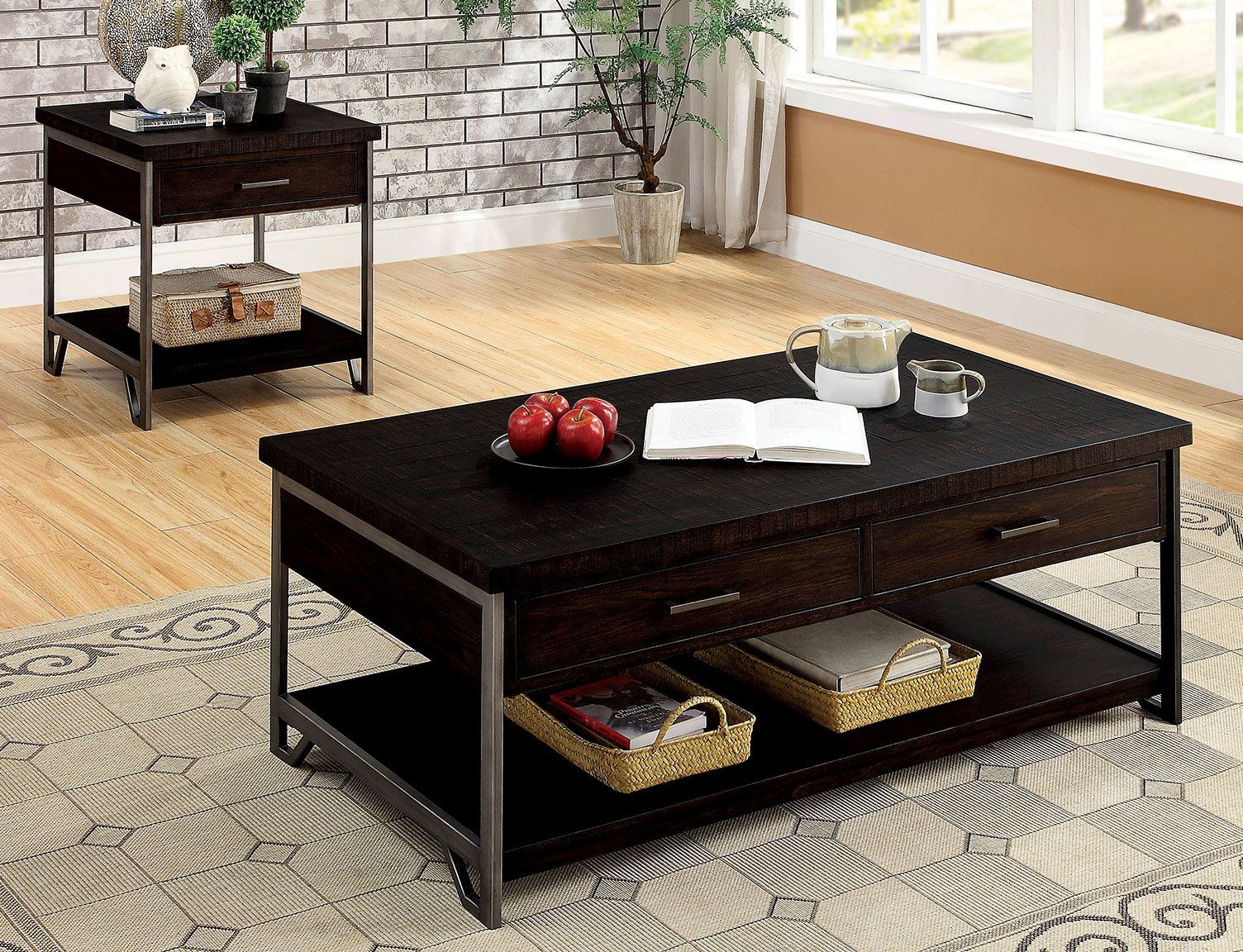 Foundry Select 2 - Piece Solid Wood Top Living Room Table Set - Wayfair ...