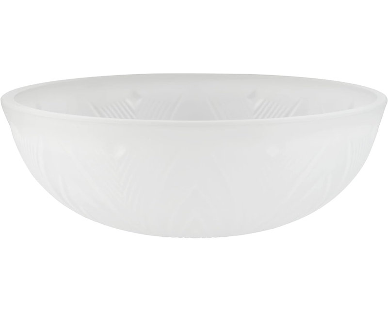 Ebern Designs Glass Bowl Lamp Shade ( Screw on ) in White | Wayfair