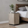 Gracie Oaks Hexagonal Night Stand & Side Table with one Storage Drawer ...