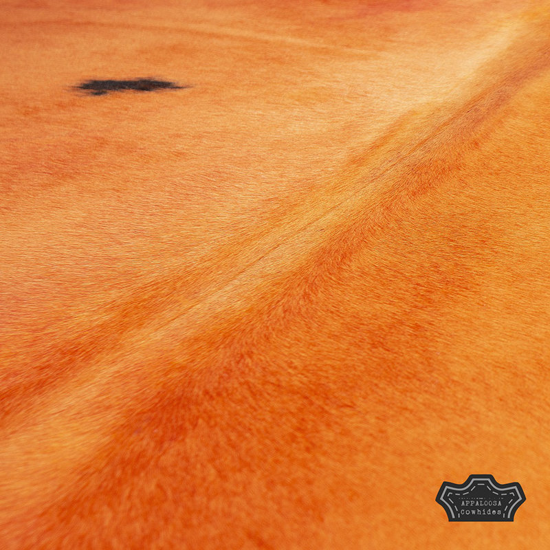 Latitude Run® Burnt Orange Color Dyed Cowhide Rug | Wayfair