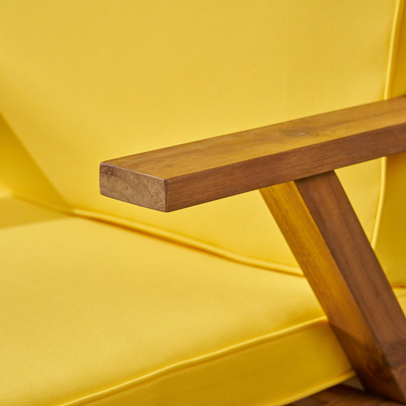 George Oliver Bankston Acacia Outdoor Rocking Chair & Reviews | Wayfair