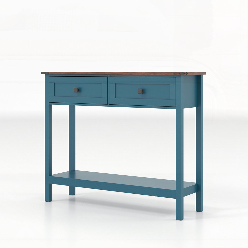 Ophelia & Co. Dual-Tone Entryway Console Table with Hidden Storage ...