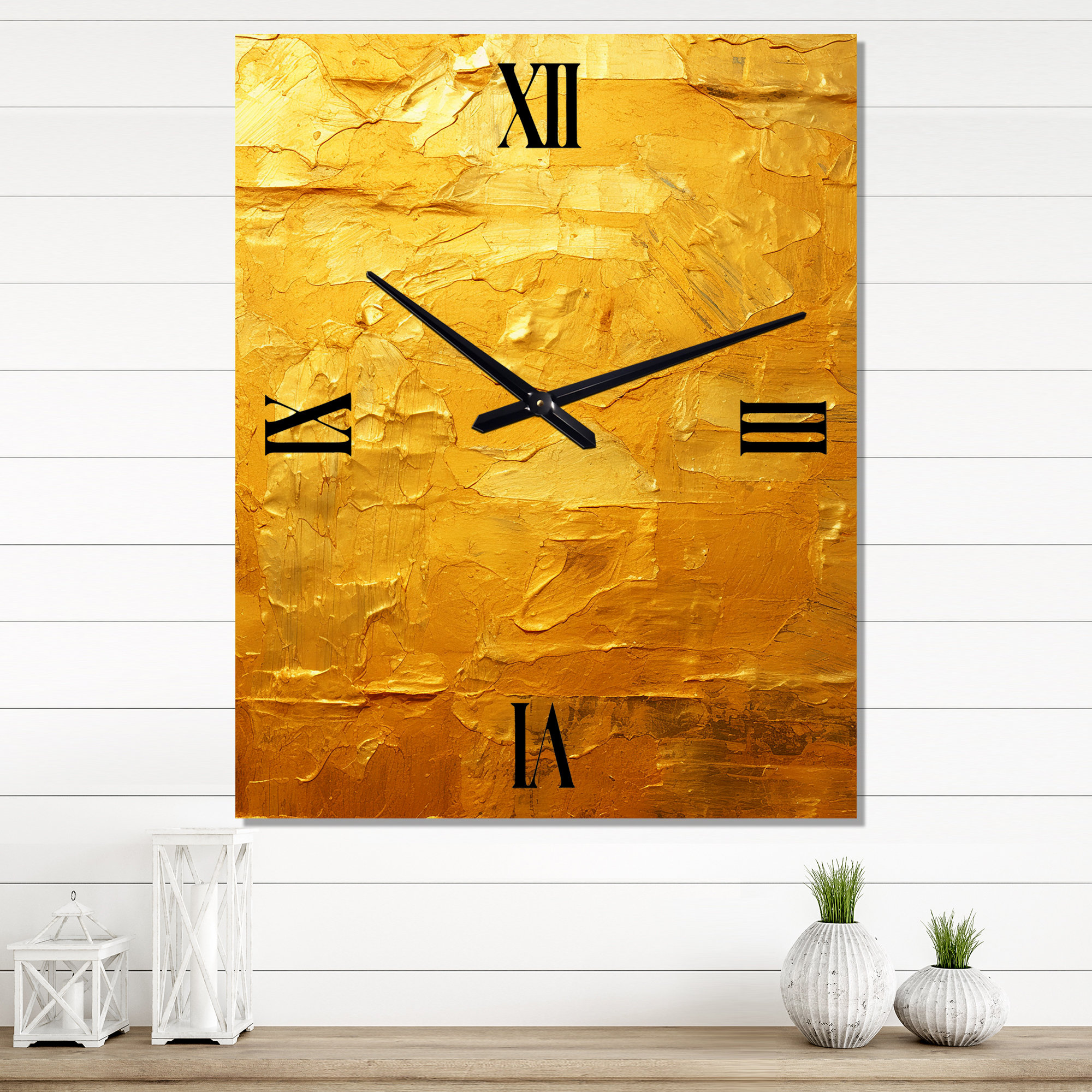 Design Art Ancient Opulence Retro Gold Abstract II - Abstract Painting ...