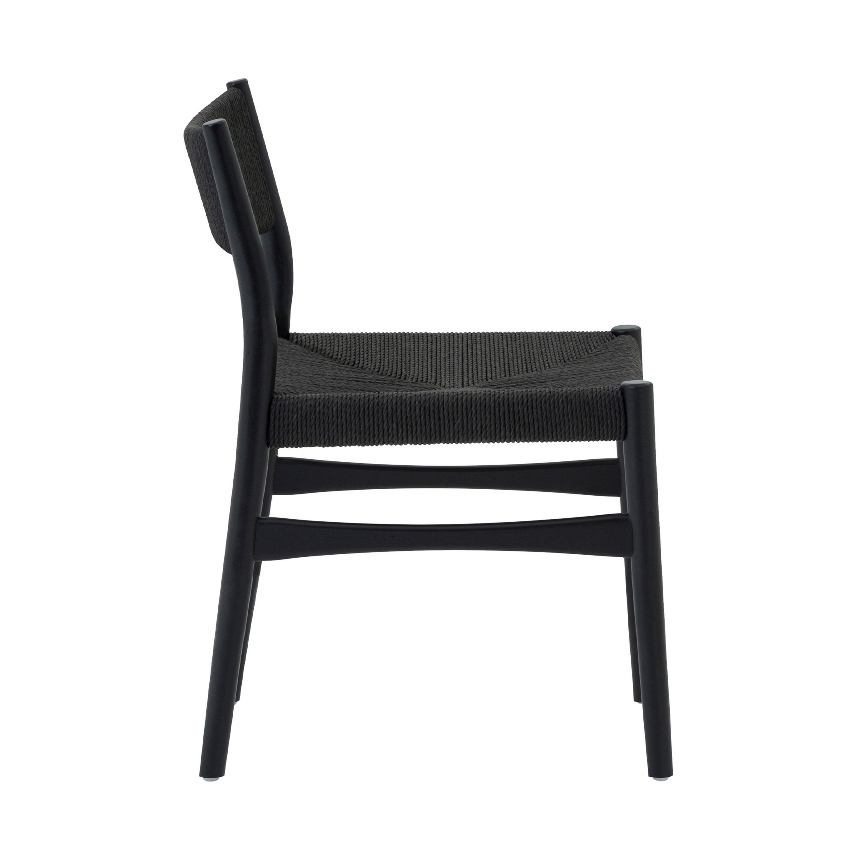 Benjara Rie Dining Side Chair Set Of 2, Danish Inspired Panel Backrest ...