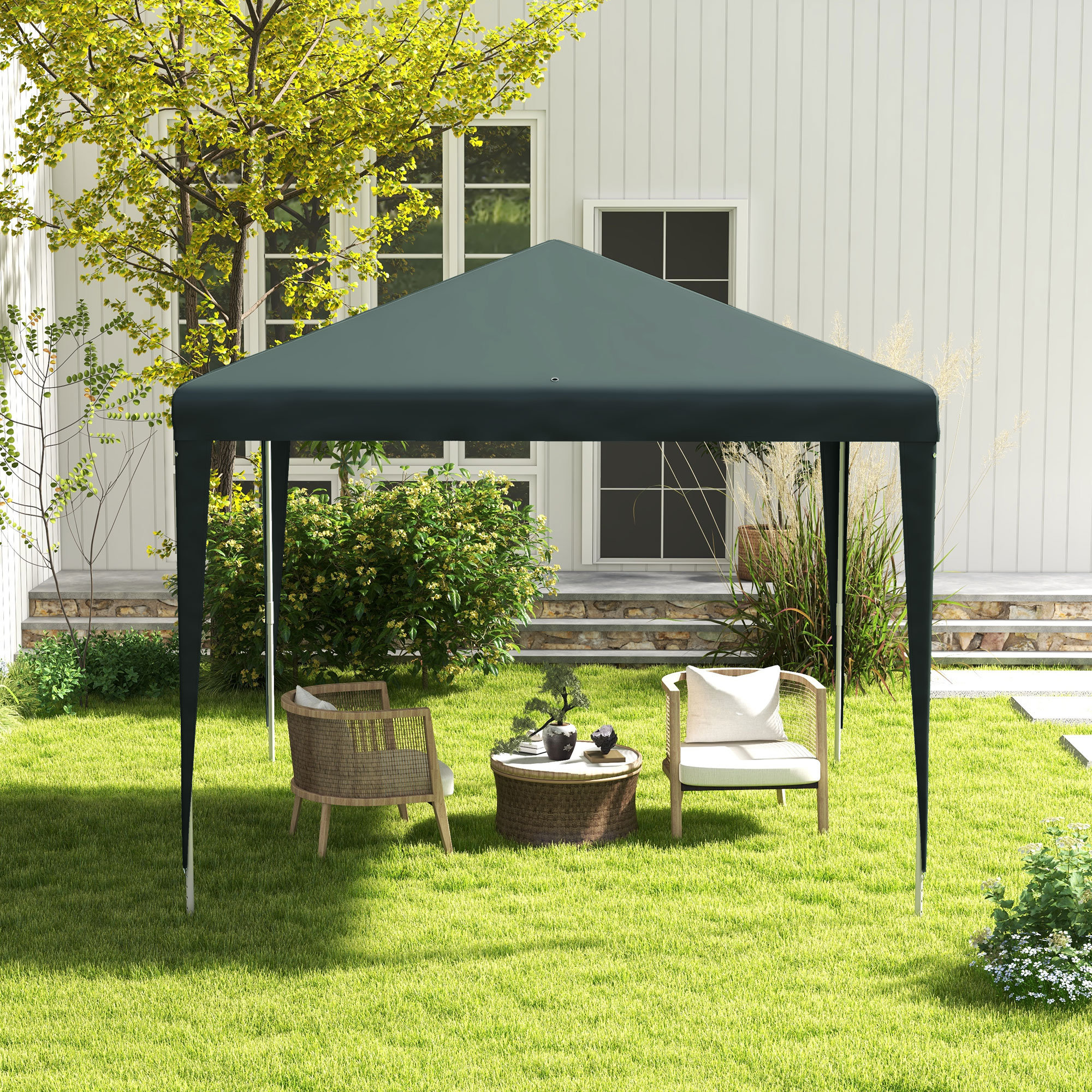 Dakota Fields Arvell 2.7m x 2.7m Metal Party Tent & Reviews | Wayfair.co.uk