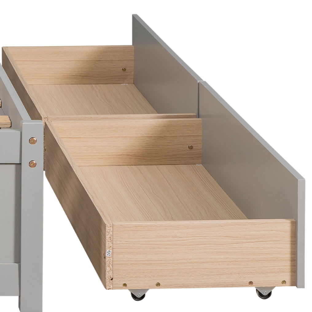 Red Barrel Studio® Travelle Modern Style Twin Storage Platform Bed with ...