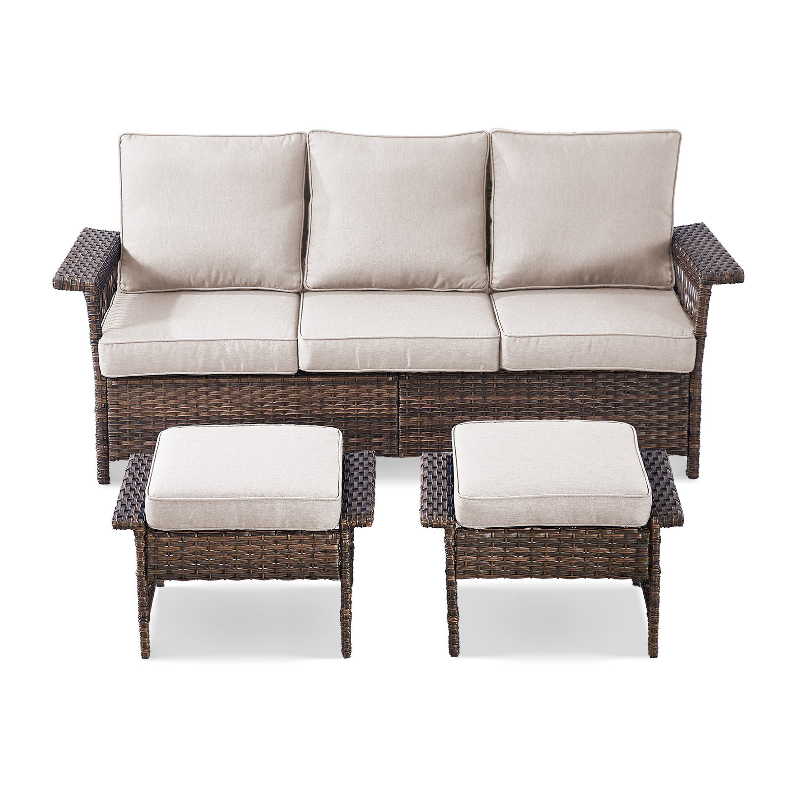 Red Barrel Studio Ifor 79'' Wide Outdoor Patio Sofa with Cushions | Wayfair