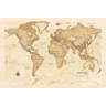 Trinx World Map Sepia - Wrapped Canvas Print | Wayfair