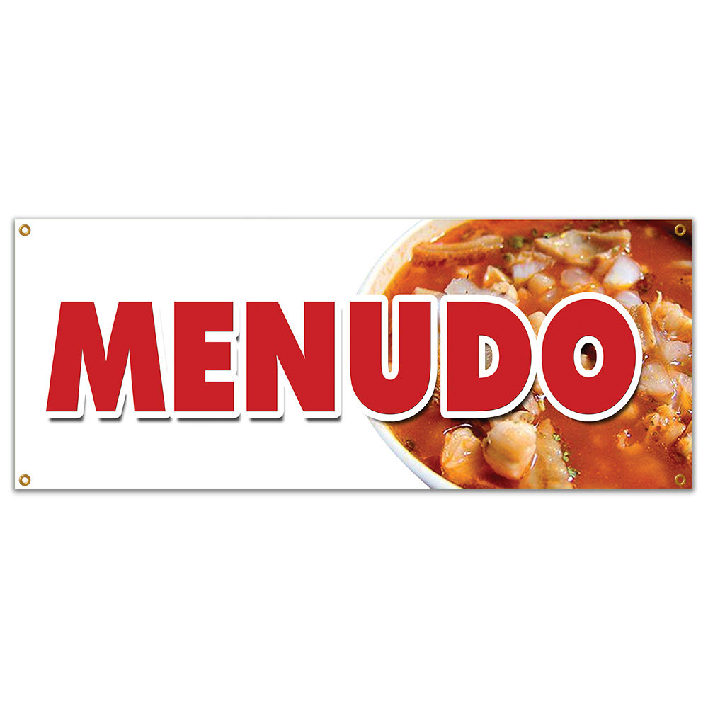 SignMission MENUDO BANNER SIGN Traditional Mexican Soup Pancita Stew ...
